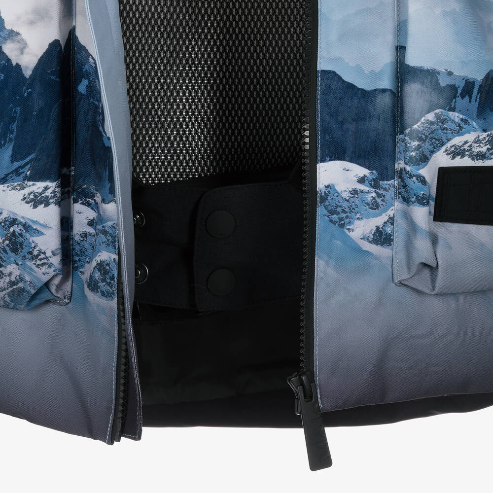 Molo - Boys Blue Alpine Mountain Ski Jacket | Childrensalon