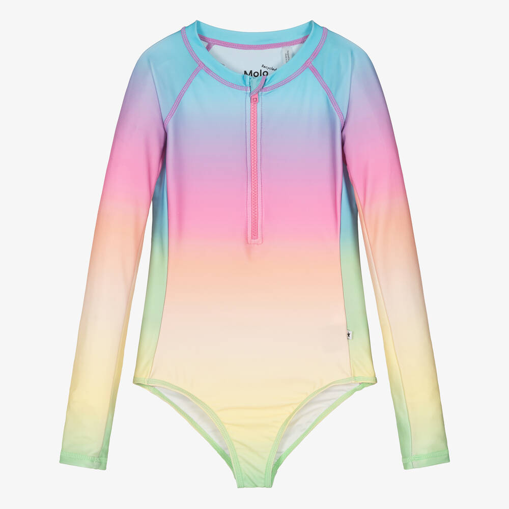 Molo - Teen Girls Rainbow Swimsuit (UPF50+) | Childrensalon