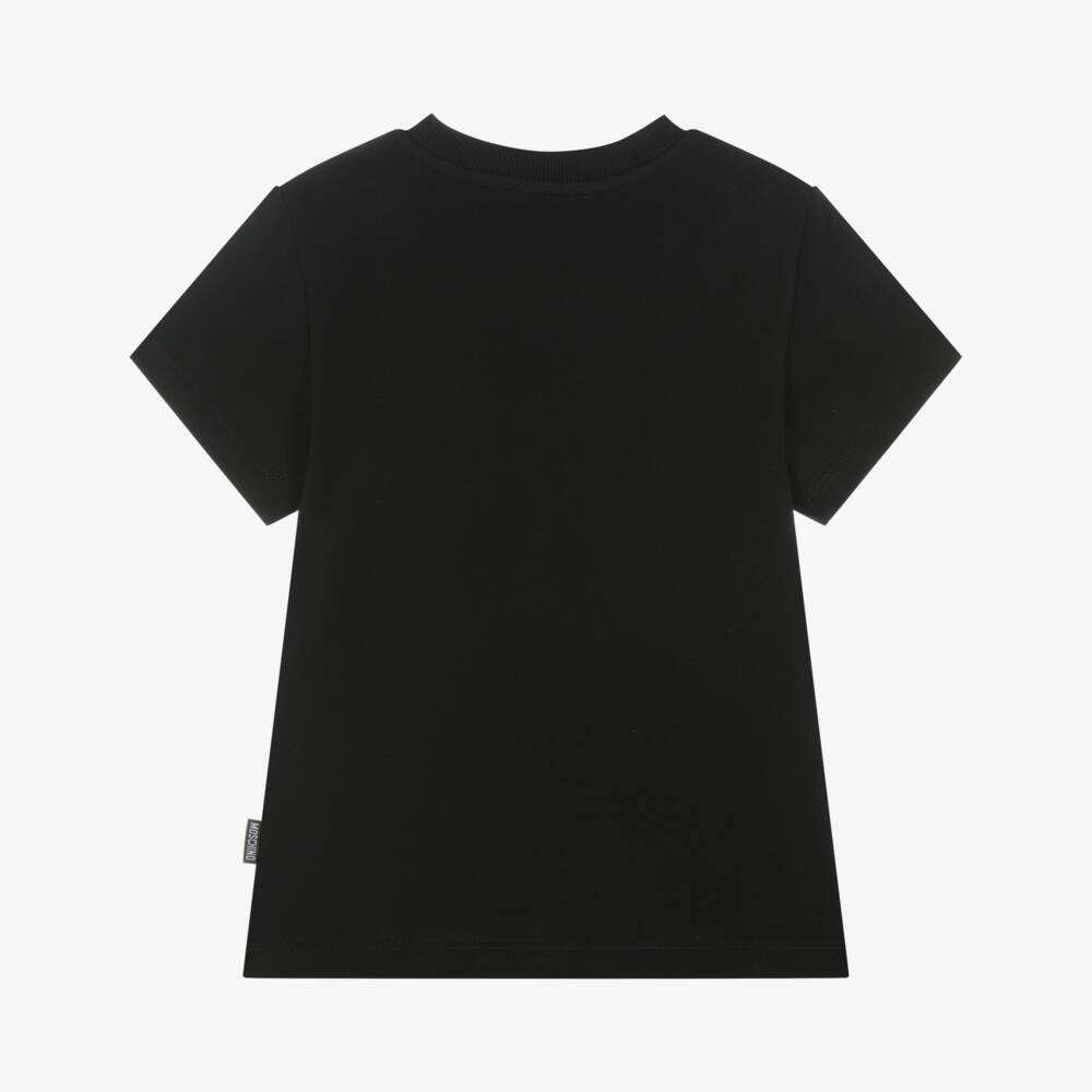 Moschino - Black Teddy Bear T-Shirt | Childrensalon