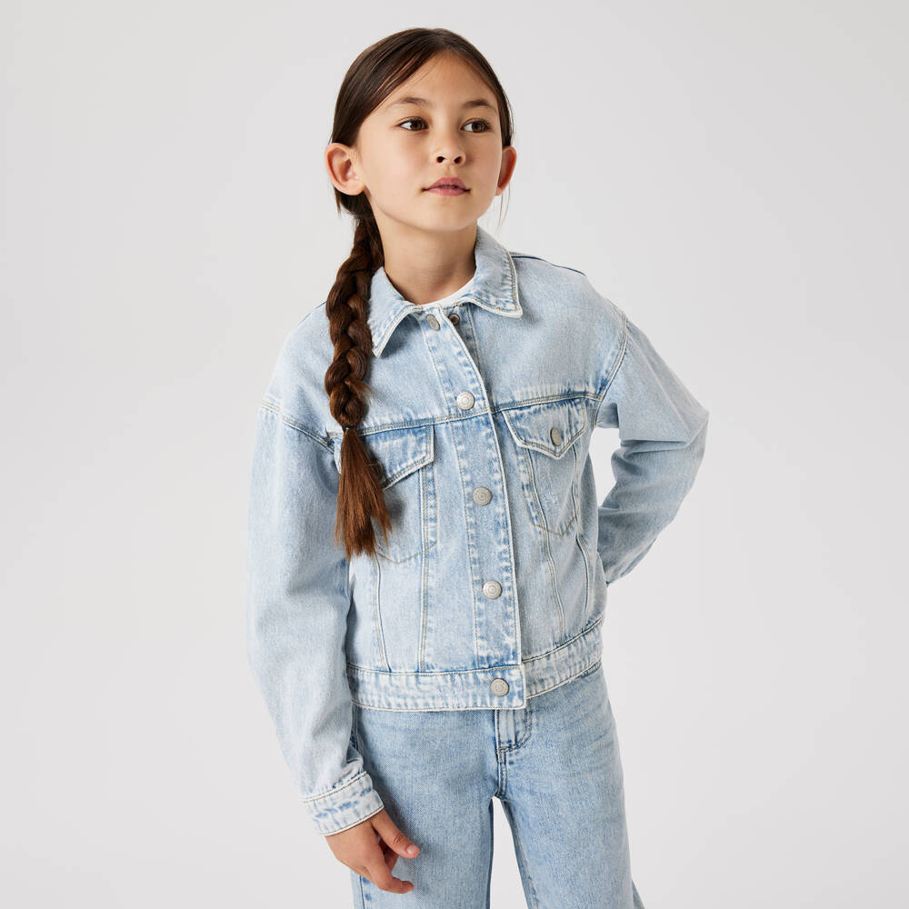 NAME IT - Girls Blue Denim Jacket | Childrensalon