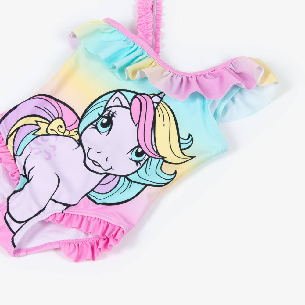 NAME IT - Girls Pink My Little Pony Ruffle Swimsuit | Childrensalon