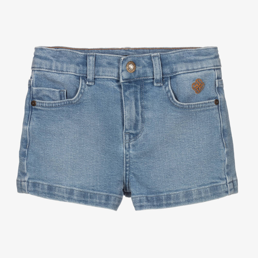 Girls Light Blue Denim Shorts | Childrensalon