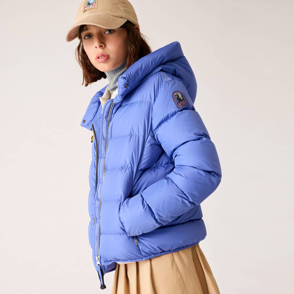 Parajumpers - Girls Blue Down Padded Jinny Jacket | Childrensalon