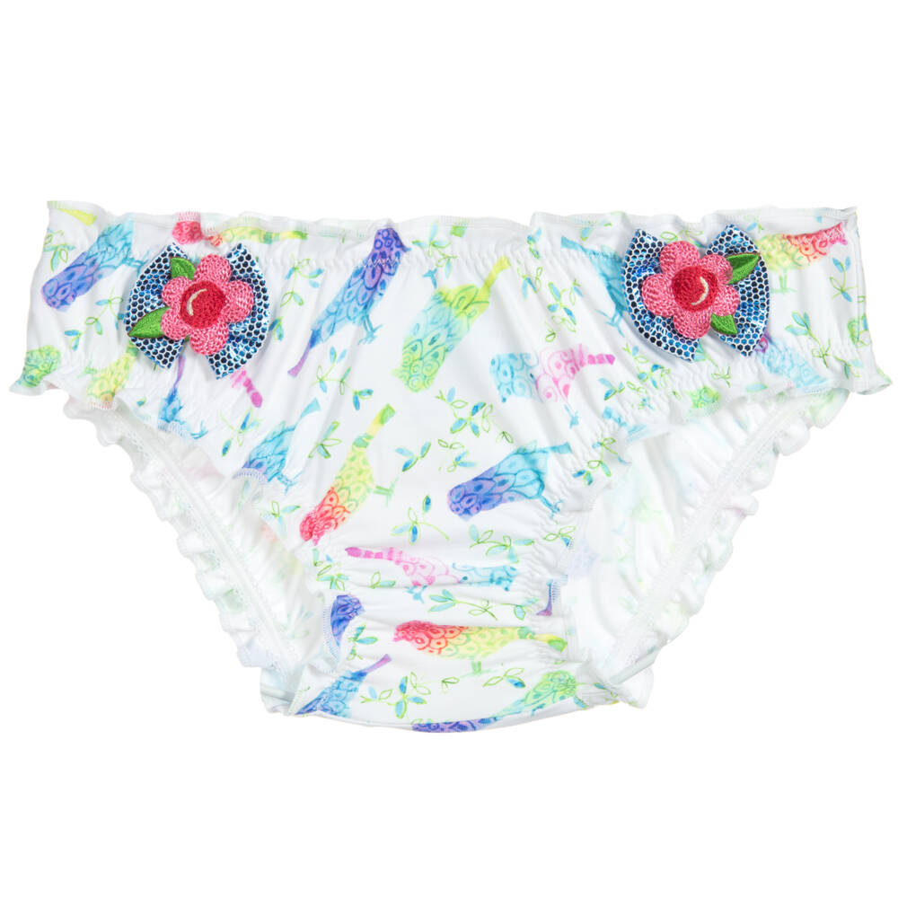Birds Print Bikini Pants | Childrensalon