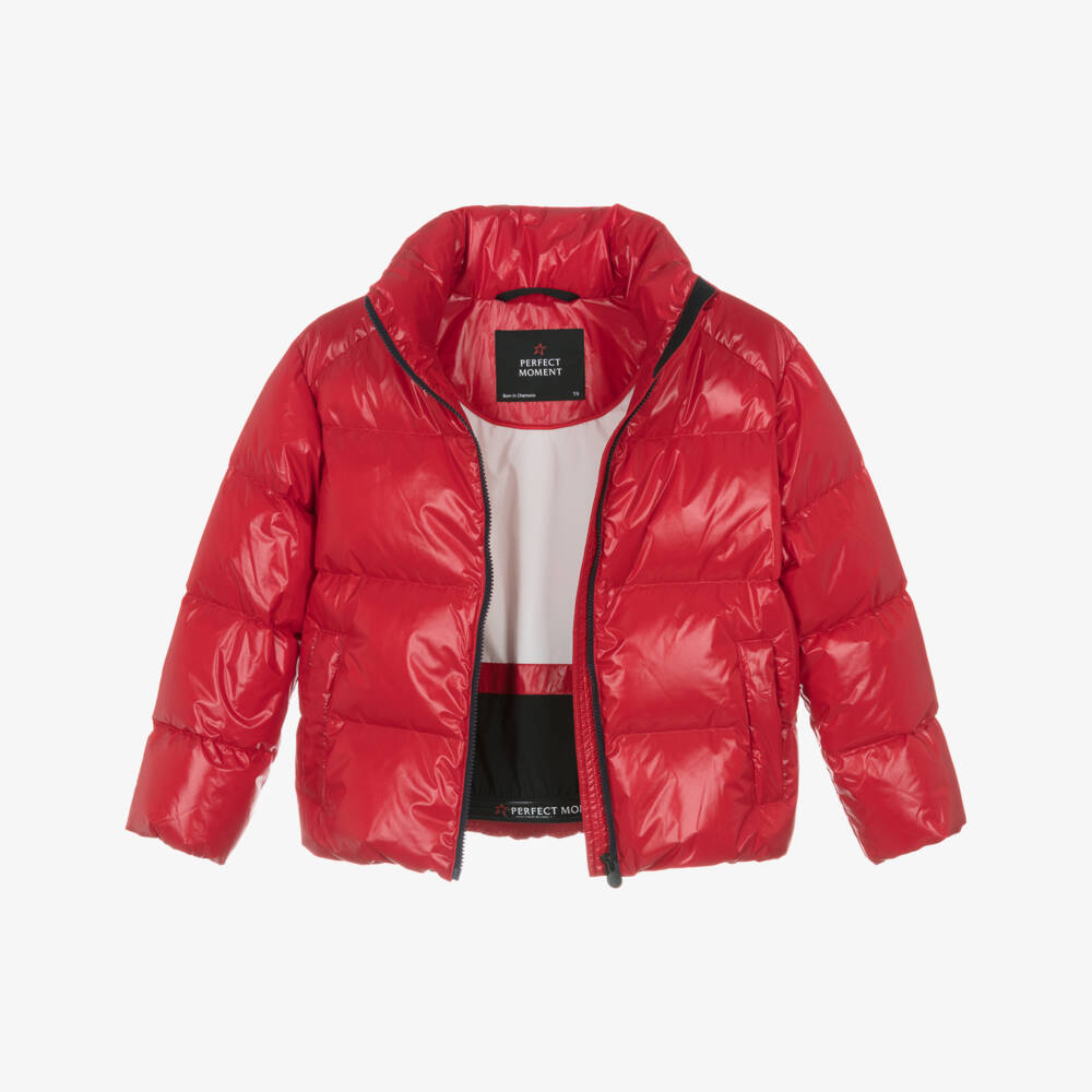 Perfect Moment - Red Nuuk Down Puffer Ski Jacket | Childrensalon