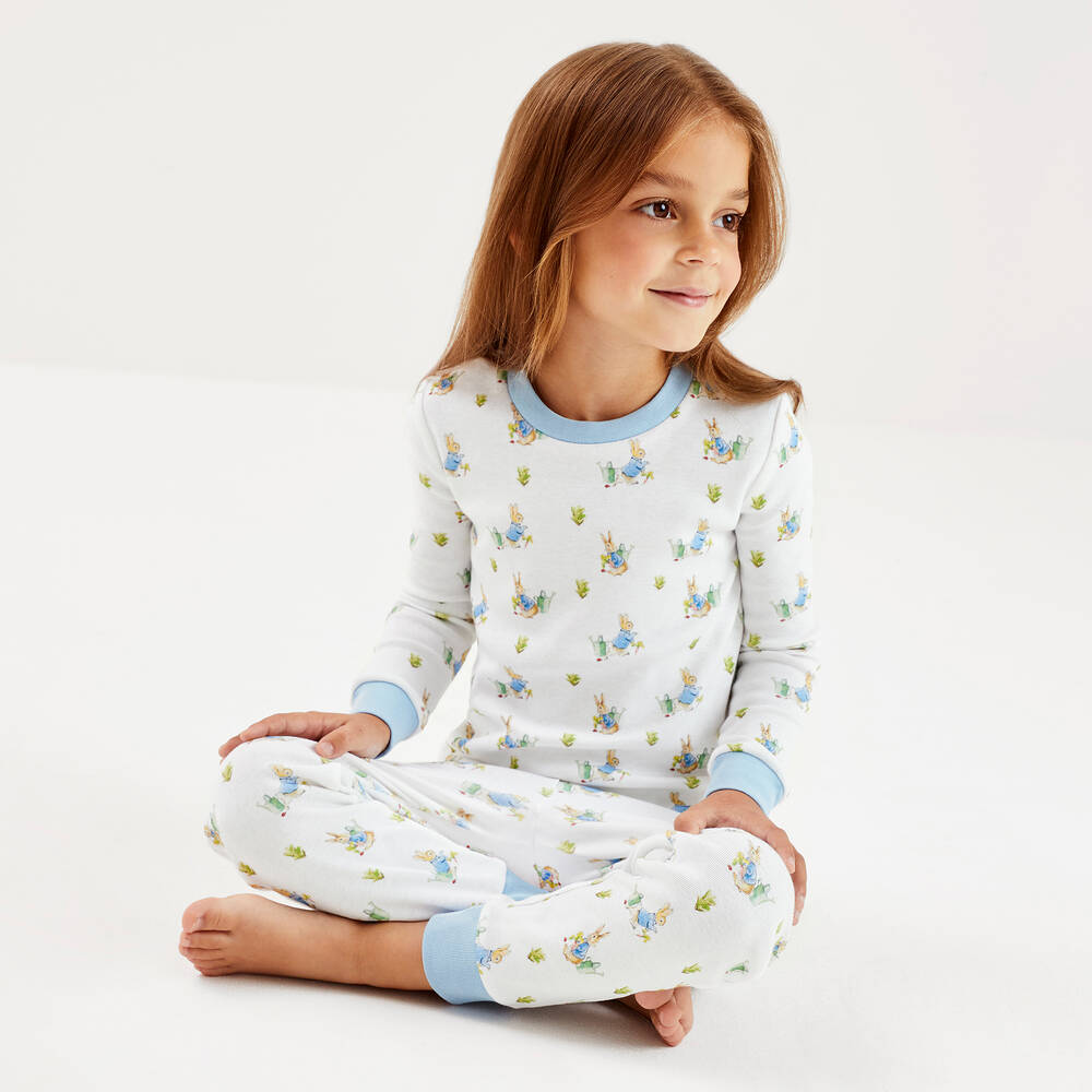 Peter Rabbit™ by Childrensalon - White Cotton Peter Rabbit Pyjamas ...