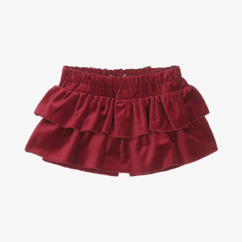 Phi Clothing - Girls Red Velvet Skort | Childrensalon