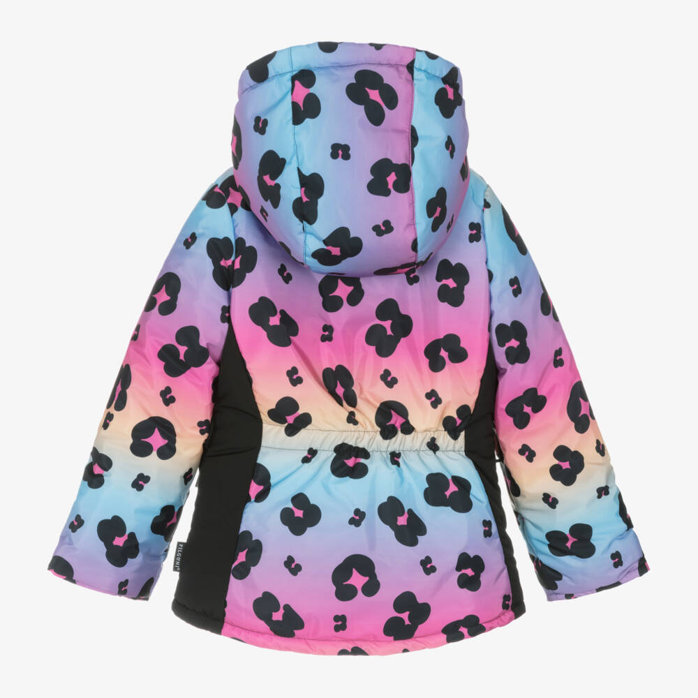 Pilguni - Girls Pink Leopard Print Ski Jacket | Childrensalon