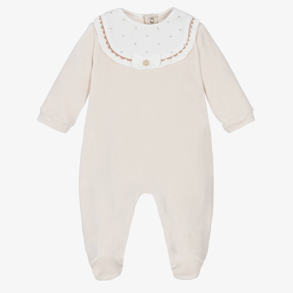 Pureté Du... Bébé - أفرول بيبي غرو قطن قطيفة لون بيج للمولودات ...