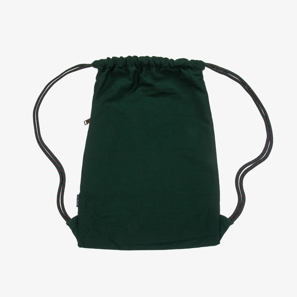 Ralph Lauren - Green Drawstring Backpack (49cm) | Childrensalon