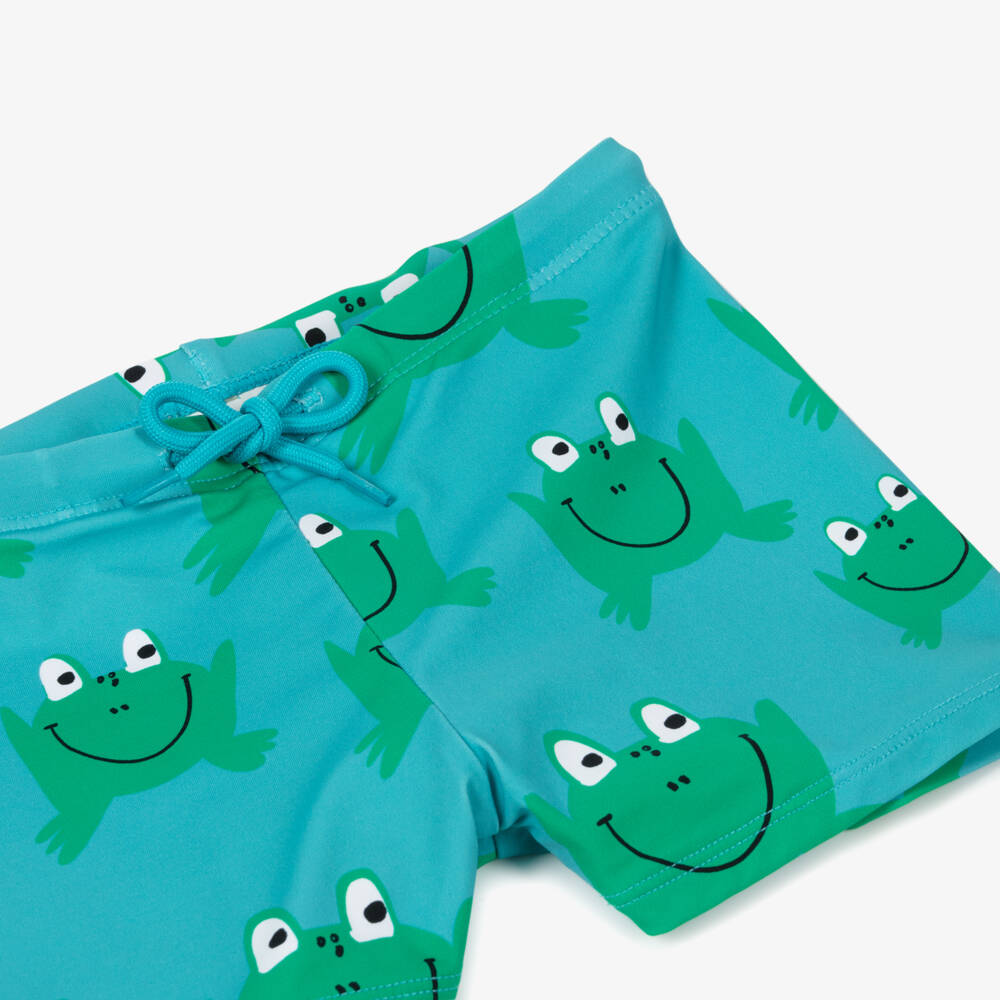 Stella McCartney Kids - Boys Blue & Green Frog Swim Shorts (UPF50 ...