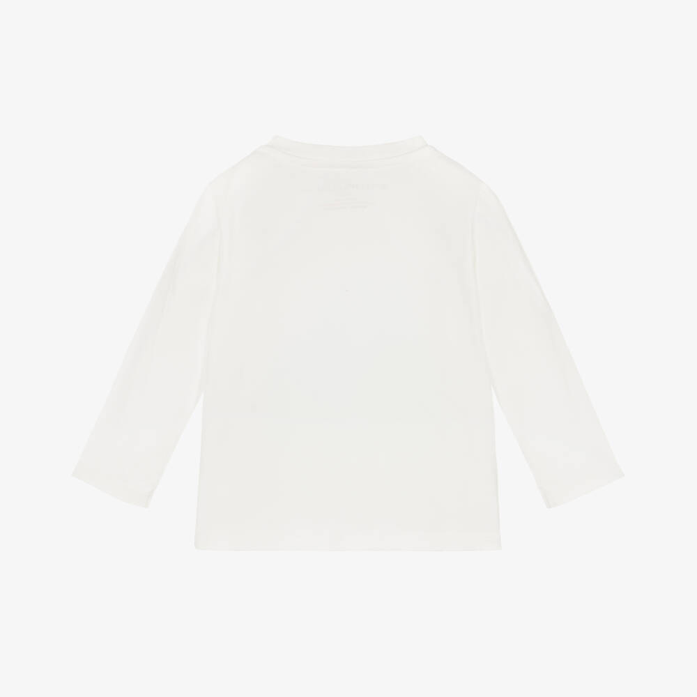 Stella McCartney Kids - Boys Ivory Tractor Print Organic Cotton Top ...