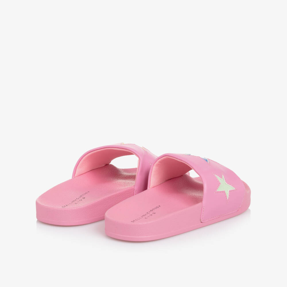 Stella McCartney Kids - Girls Pink Star Sliders | Childrensalon
