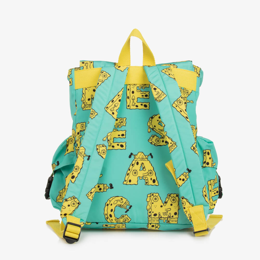 Stella McCartney Kids - Turquoise Blue SpongeBob Backpack (38cm ...