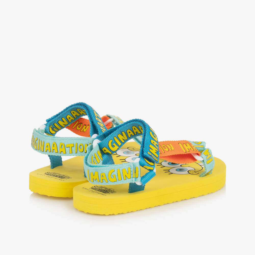 Stella McCartney Kids - Yellow SpongeBob Velcro Sandals | Childrensalon