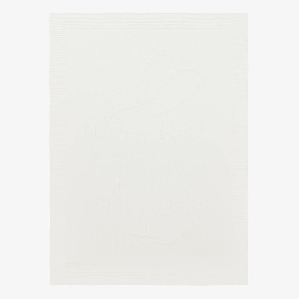 Tartine et Chocolat - بطانية كشمير محبوك لون عاجي للأطفال (100 سم ...