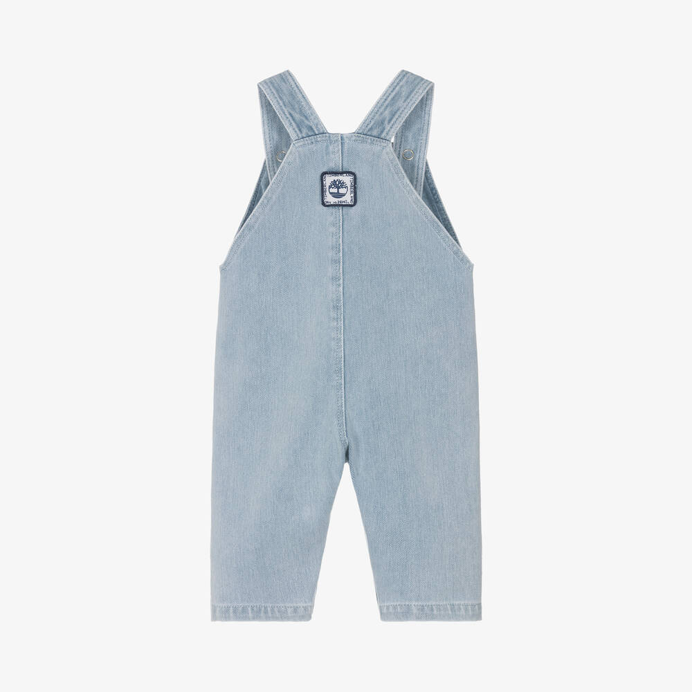 Timberland - Baby Boys Blue Denim Dungarees | Childrensalon