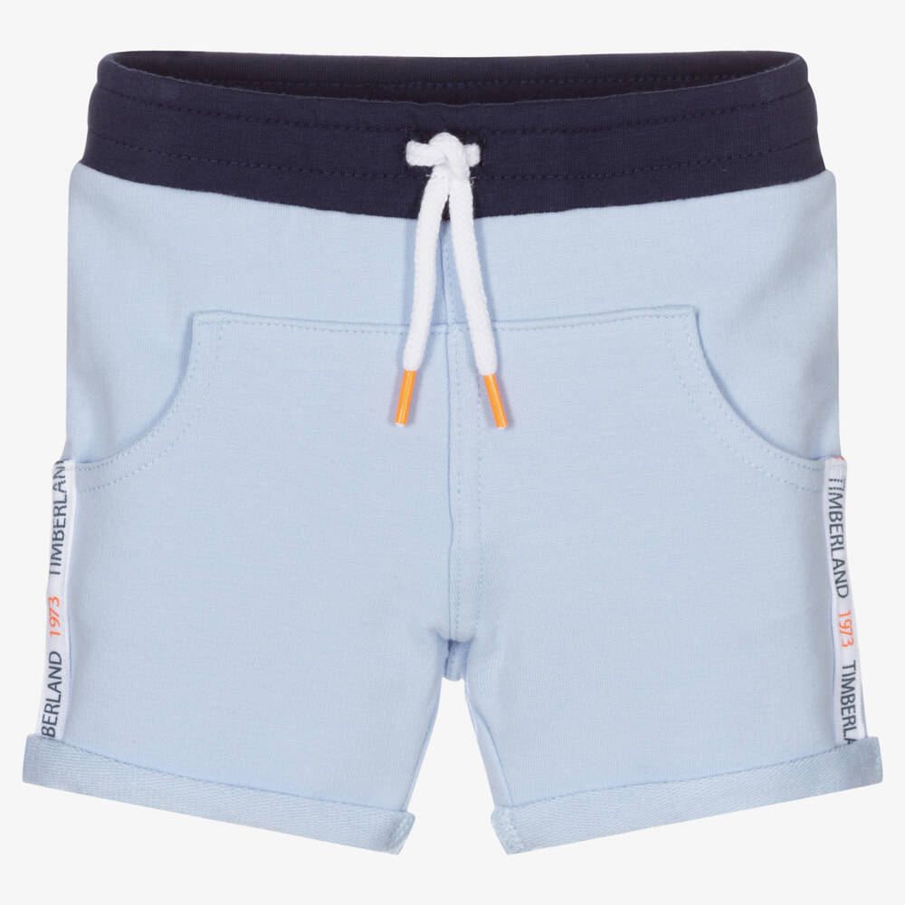 Timberland - Baby Boys Blue Logo Shorts | Childrensalon