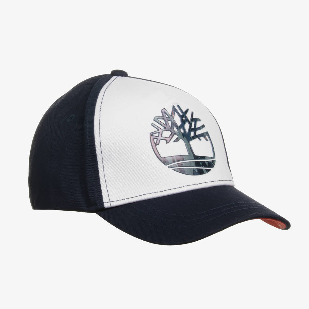 Timberland - Teen Boys Navy Blue Cotton Cap | Childrensalon