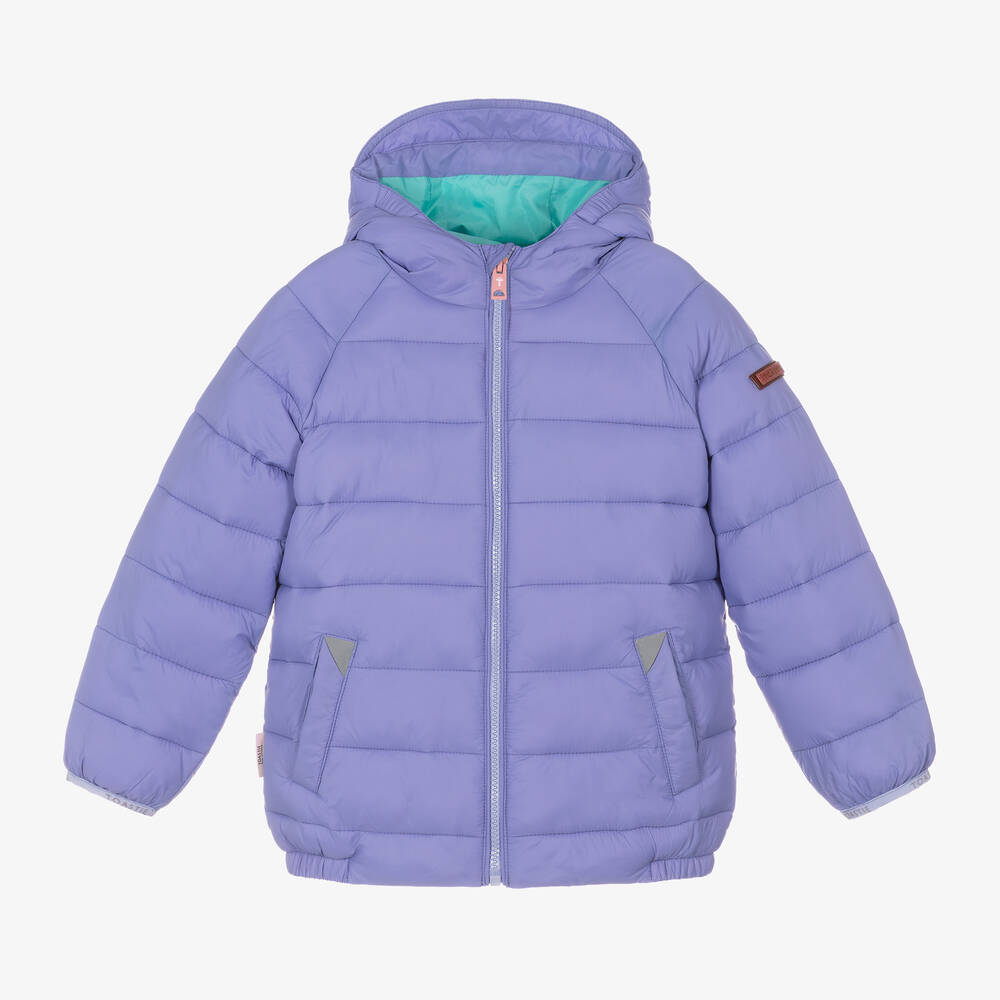 Töastie - Girls Purple Packable Puffer Jacket | Childrensalon