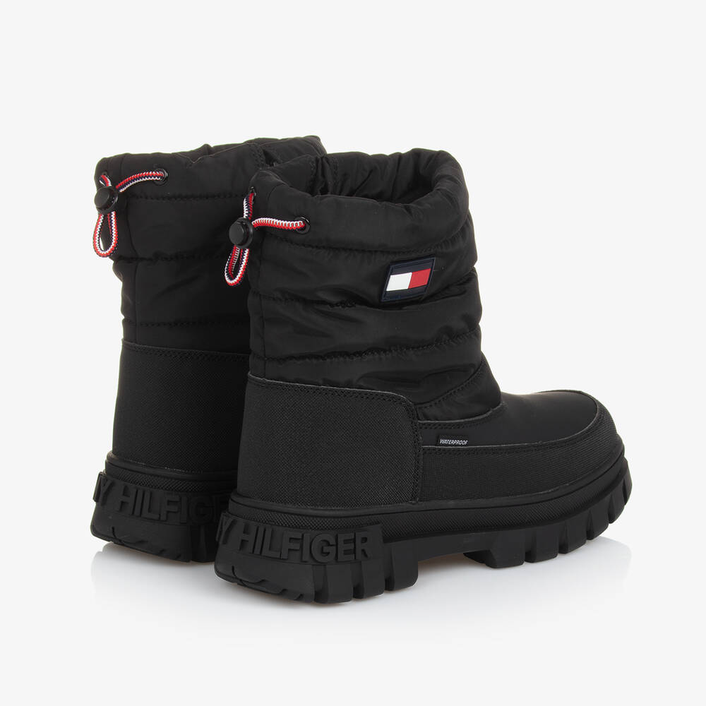 Tommy Hilfiger - Black Waterproof Snow Boots | Childrensalon
