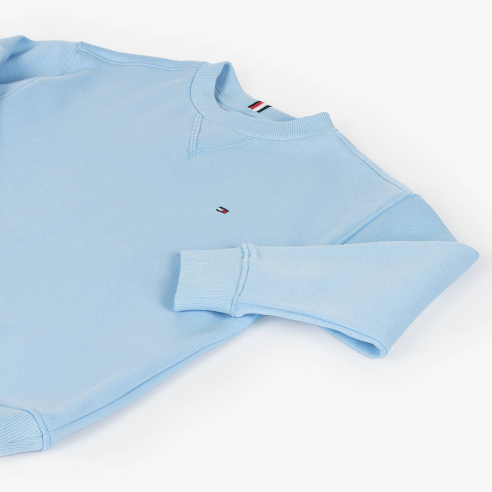 Tommy Hilfiger - Blue Cotton Jersey Flag Tracksuit | Childrensalon
