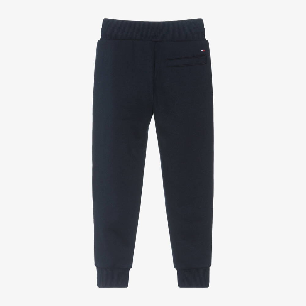 Tommy Hilfiger - Boys Navy Blue Cotton Joggers | Childrensalon