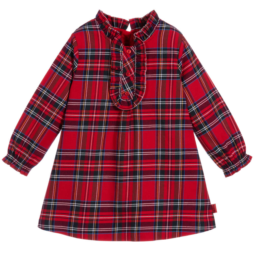 Tutto Piccolo - Red Tartan Dress Set | Childrensalon