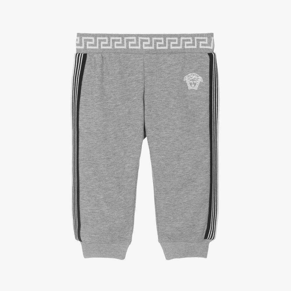 Versace - Boys Grey Cotton Joggers | Childrensalon