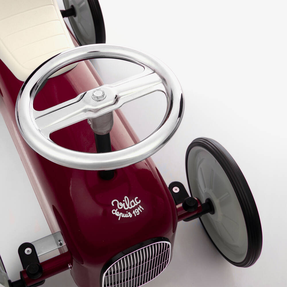 Vilac - Dark Red Ride-On Vintage Car (76cm) | Childrensalon