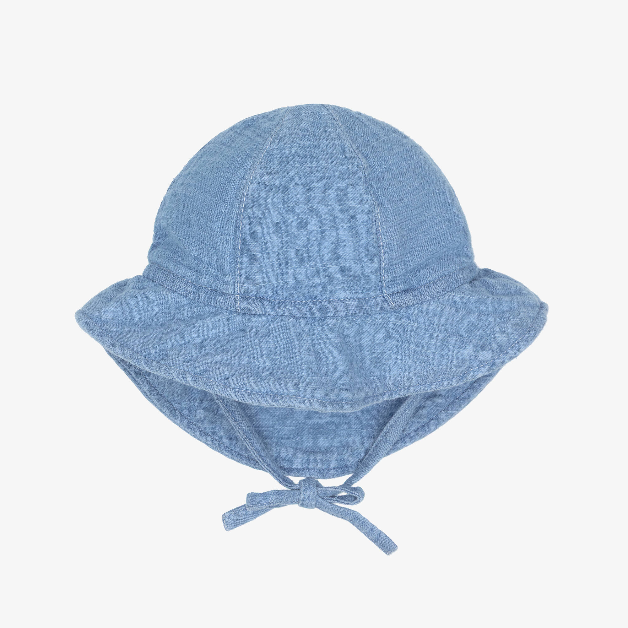 1 + in the family - Light Blue Cotton Chambray Sun Hat | Childrensalon