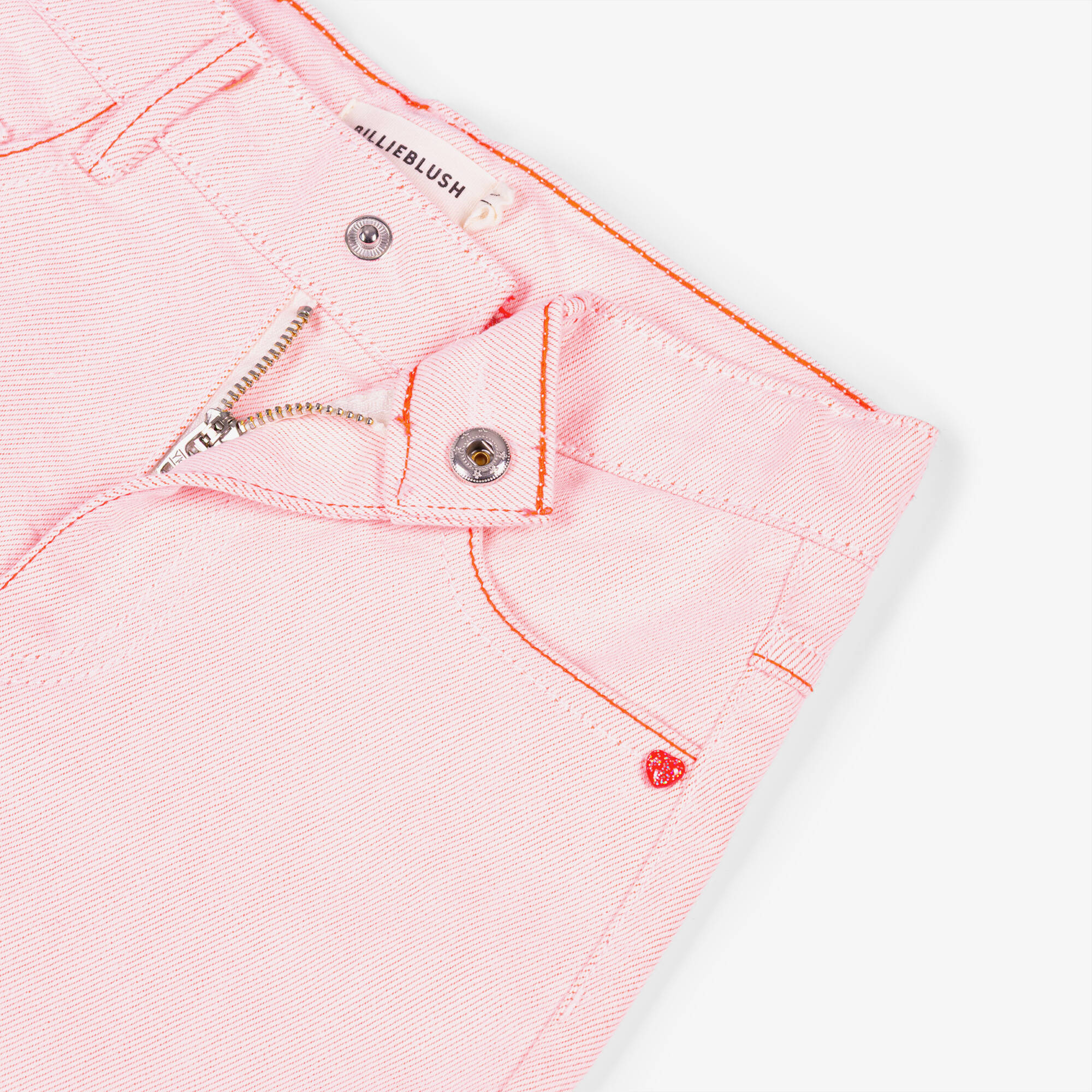 Billieblush - Girls Pink Denim Jeans with Sequinned Pocket | Childrensalon