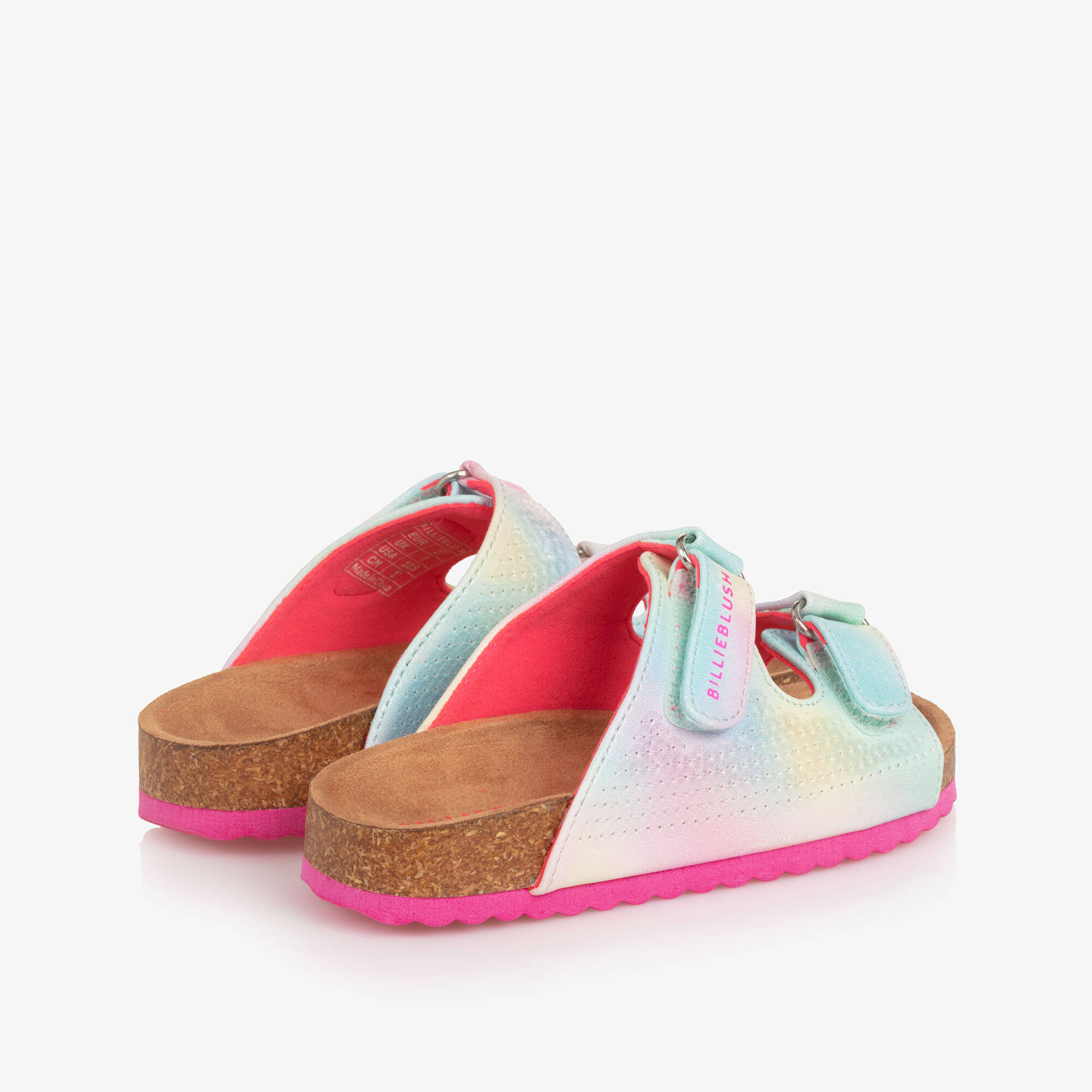 Billieblush - Girls Sequin Embellished Pale Blue Sliders | Childrensalon