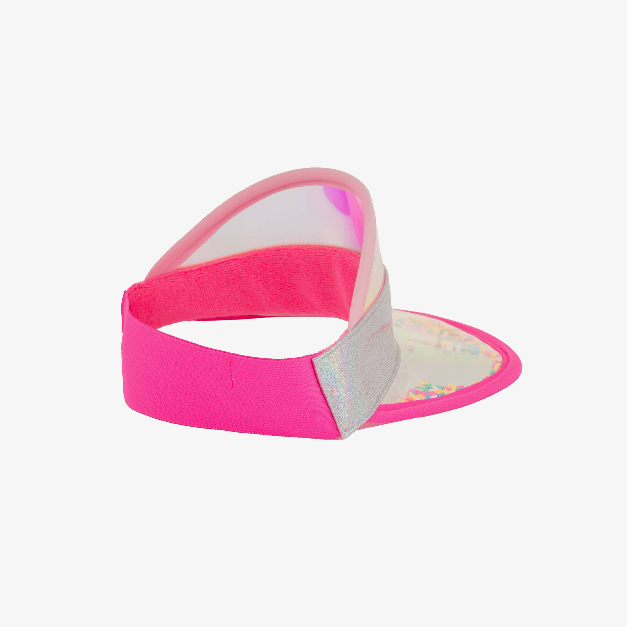 Billieblush - Girls Silver & Pink Transparent Sun Visor | Childrensalon