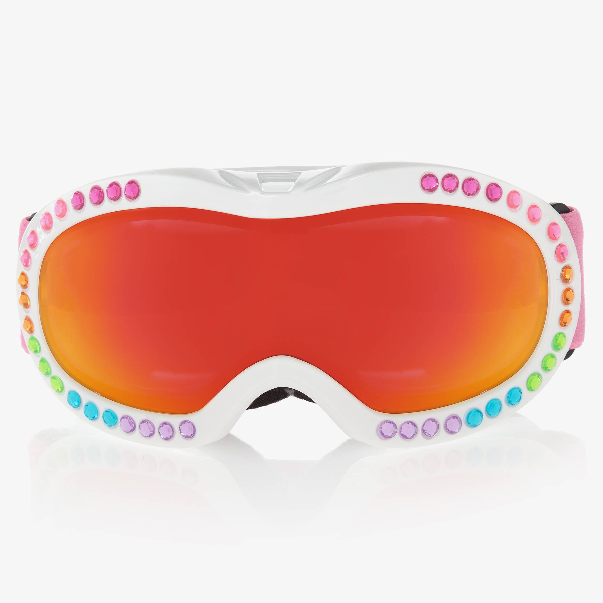 Bling2o - White & Pink Ski Goggles | Childrensalon