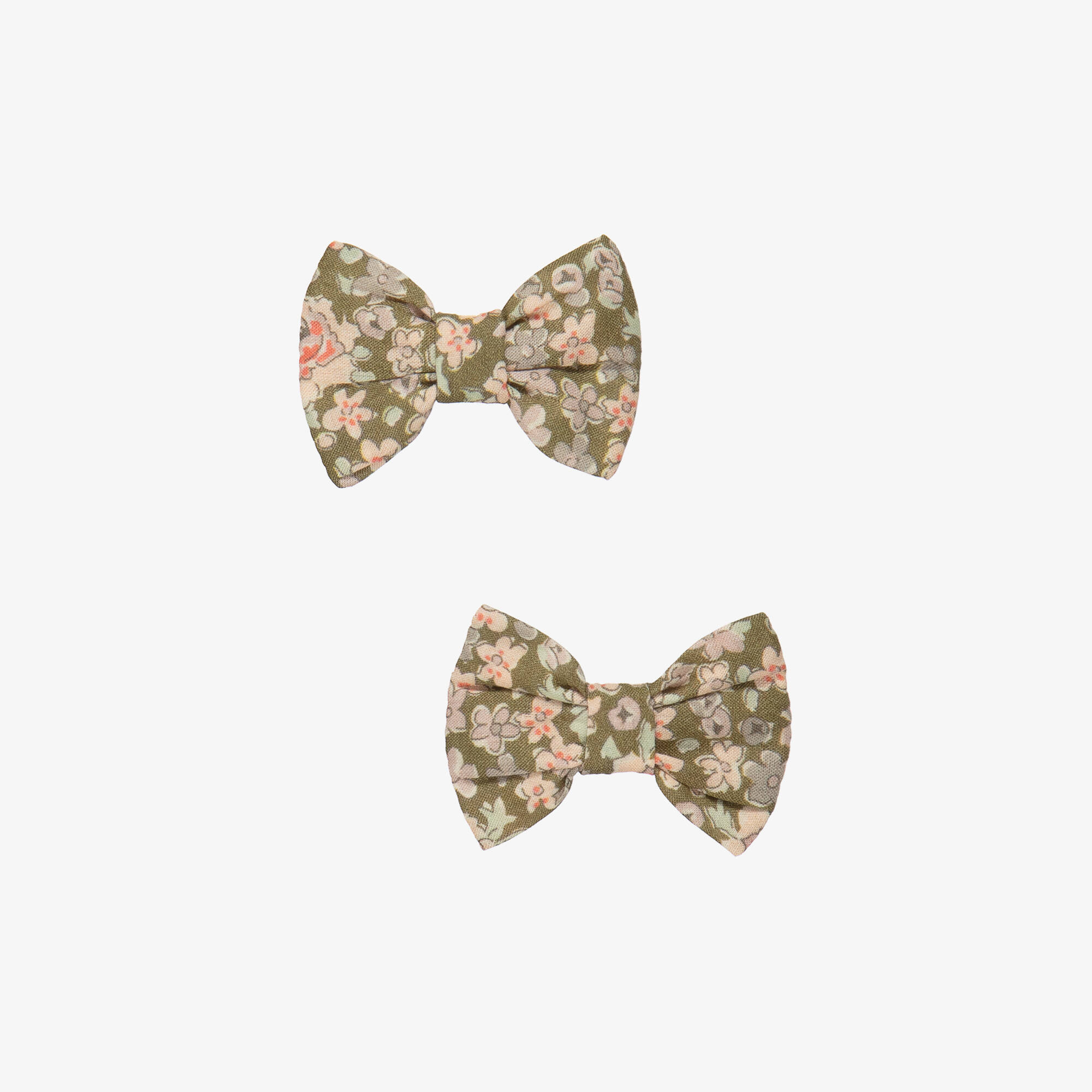 Bonpoint - Girls Green Tana Lawn Liberty Print Hair Clips (2 Pack ...