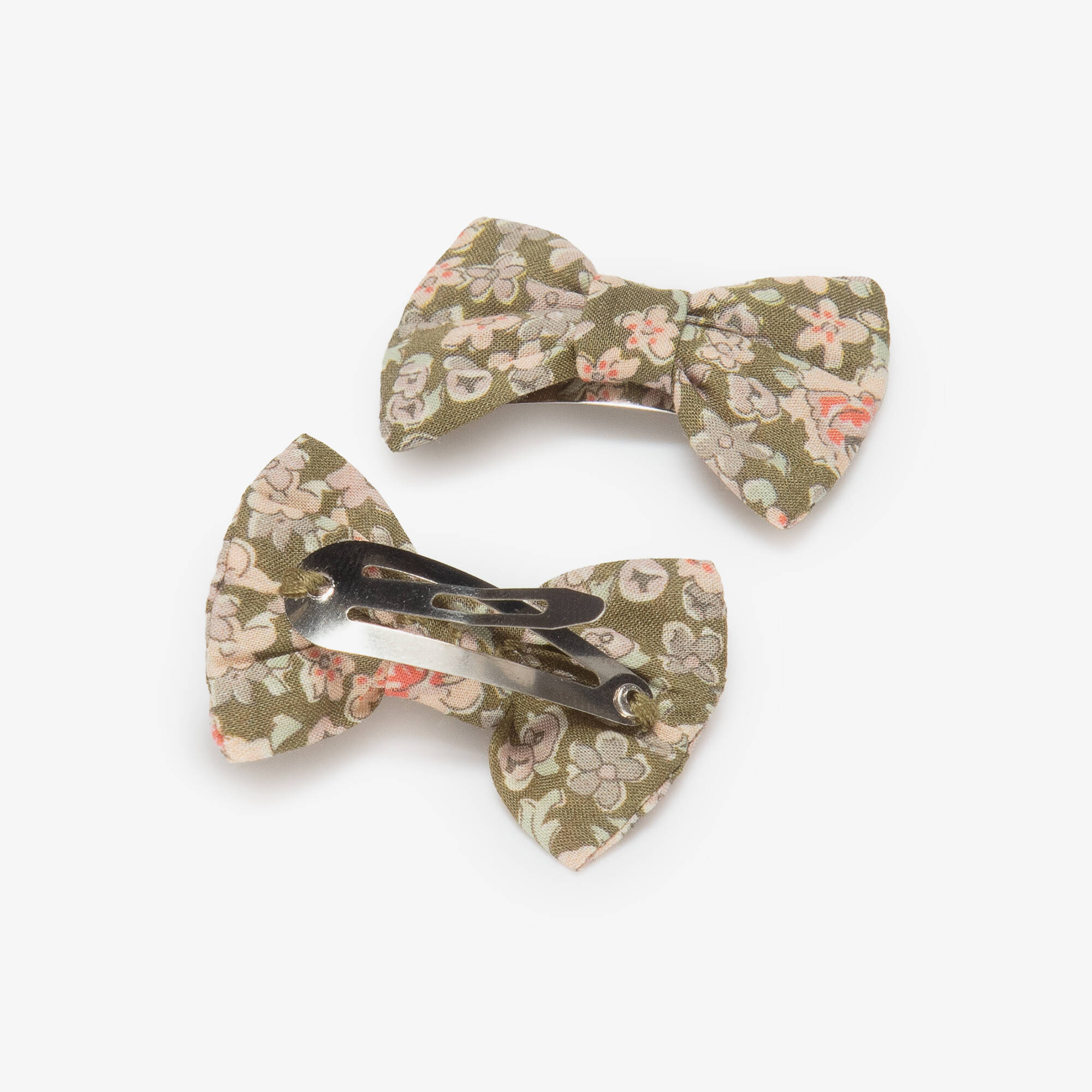 Bonpoint - Girls Green Tana Lawn Liberty Print Hair Clips (2 Pack ...