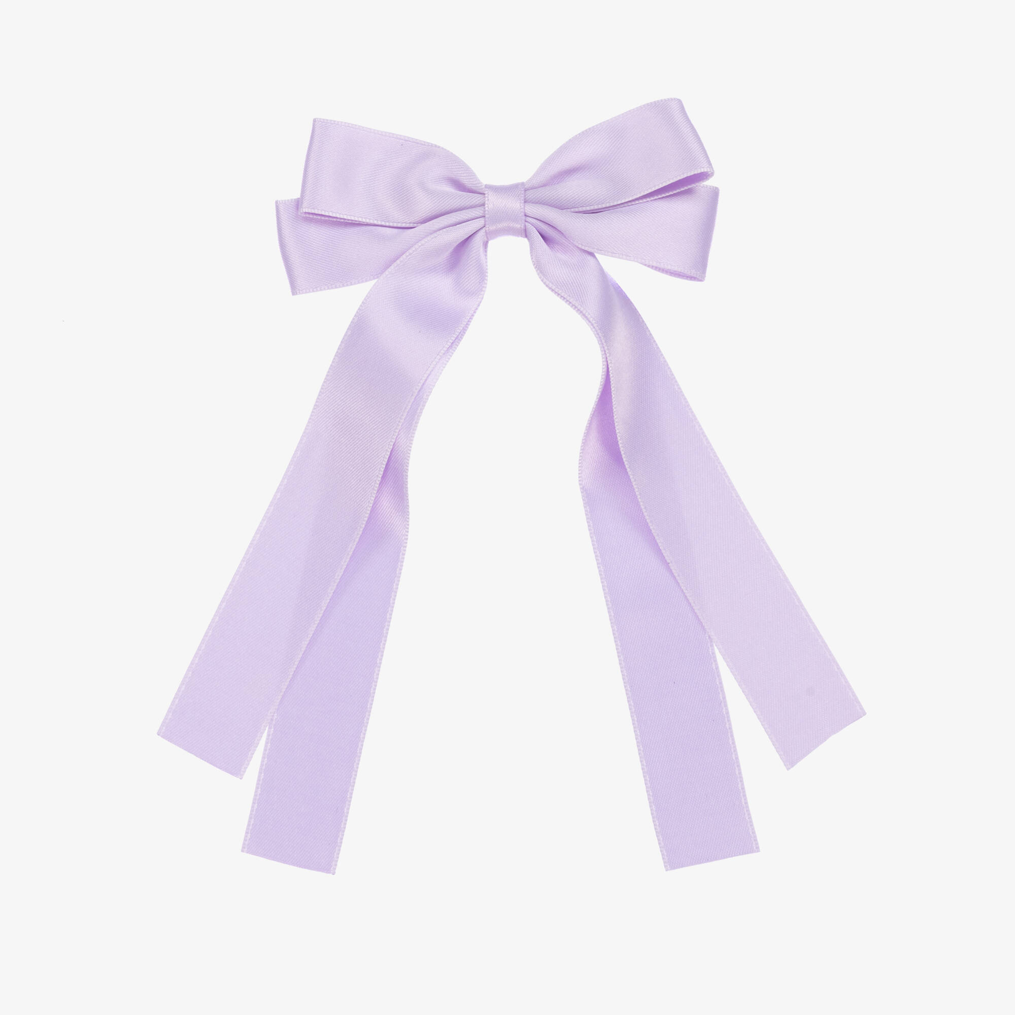 Bowtique London - Girls Lilac Bow Hair Clip (12cm) | Childrensalon