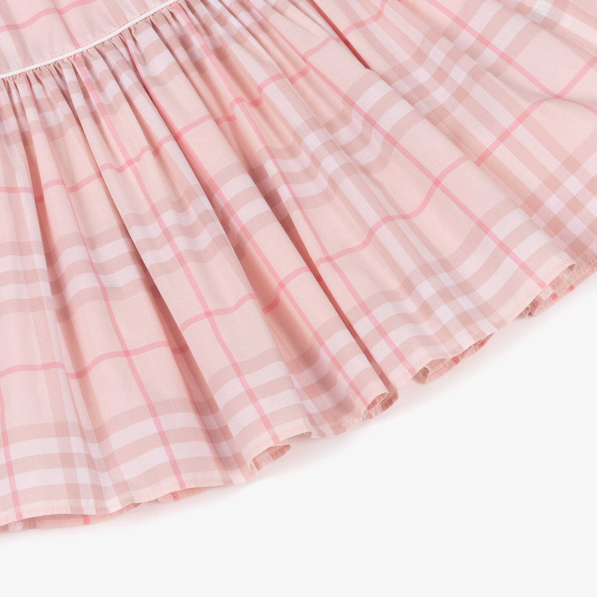 Burberry - Baby Girls Pink Burberry Check Cotton Dress | Childrensalon