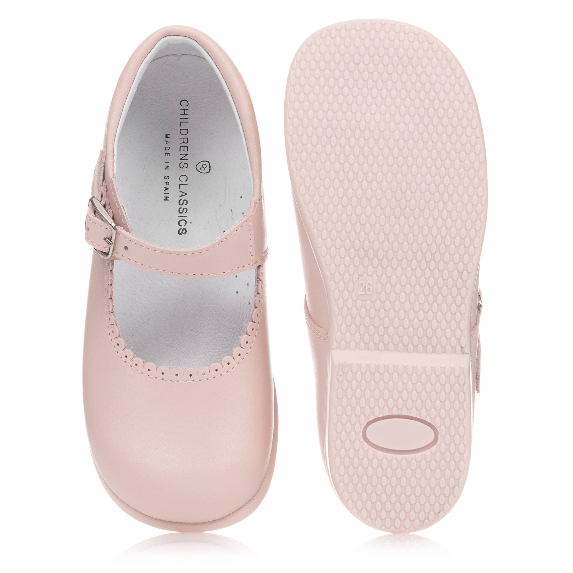 Children's Classics - Girls Pink Leather Shoes | Childrensalon