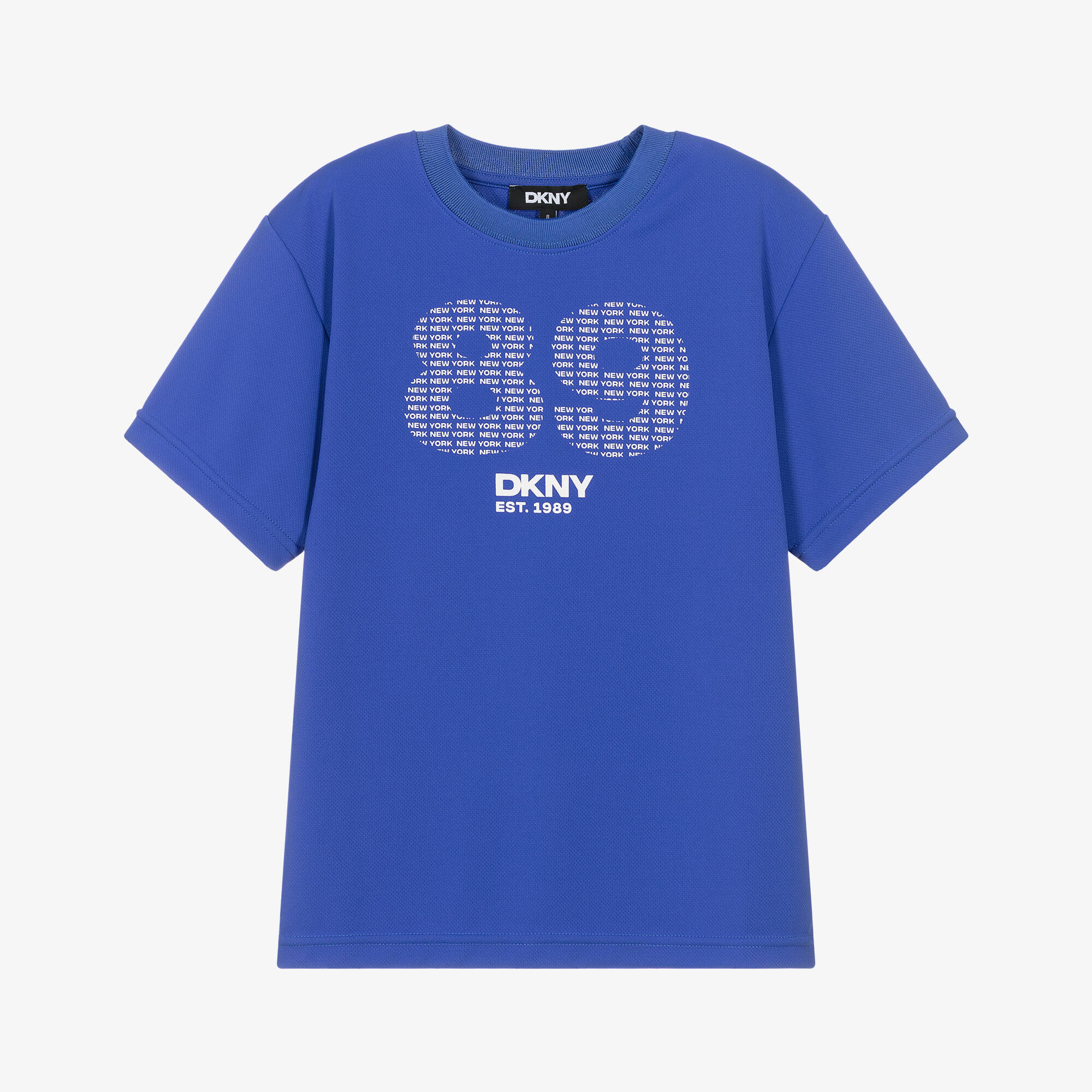 DKNY - Blue 89 Logo Jersey T-Shirt | Childrensalon