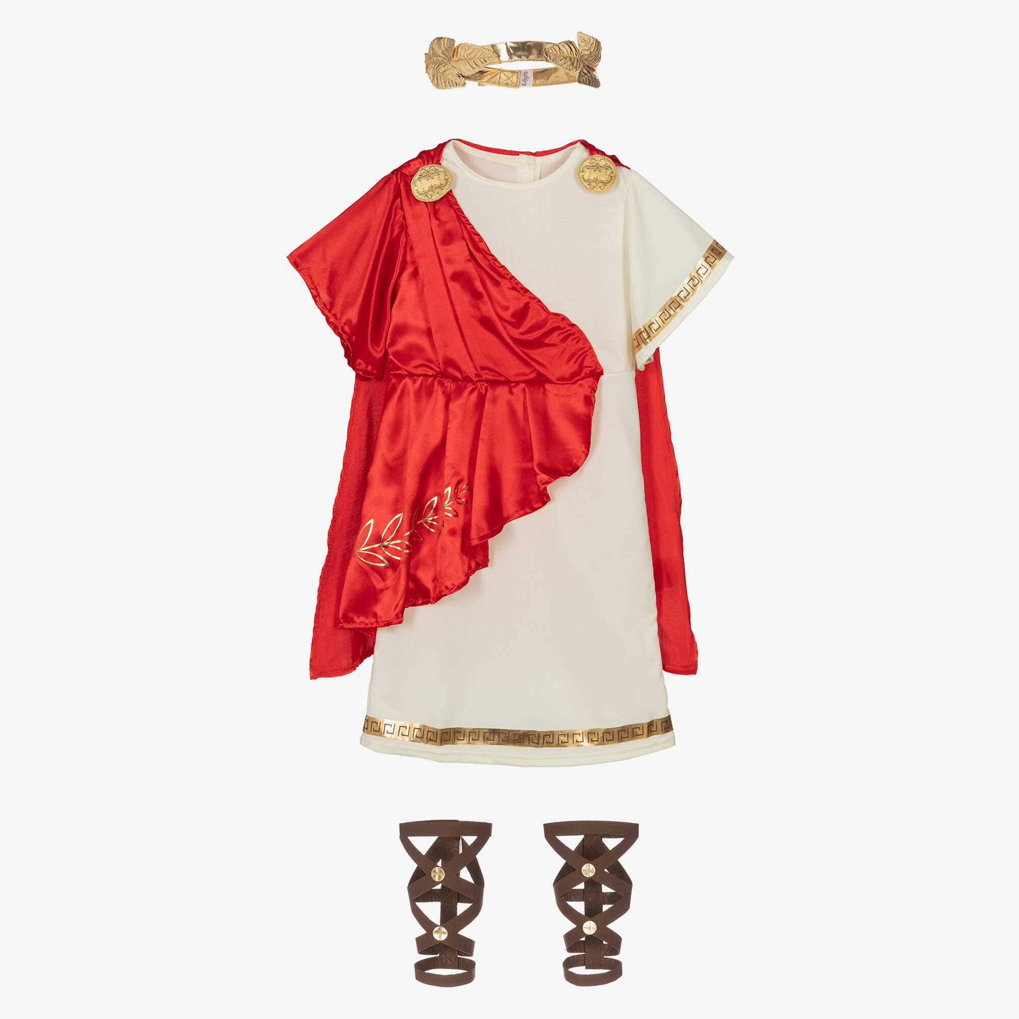 Dress Up by Design - Girls Red Roman Empress Deluxe Costume | Childrensalon
