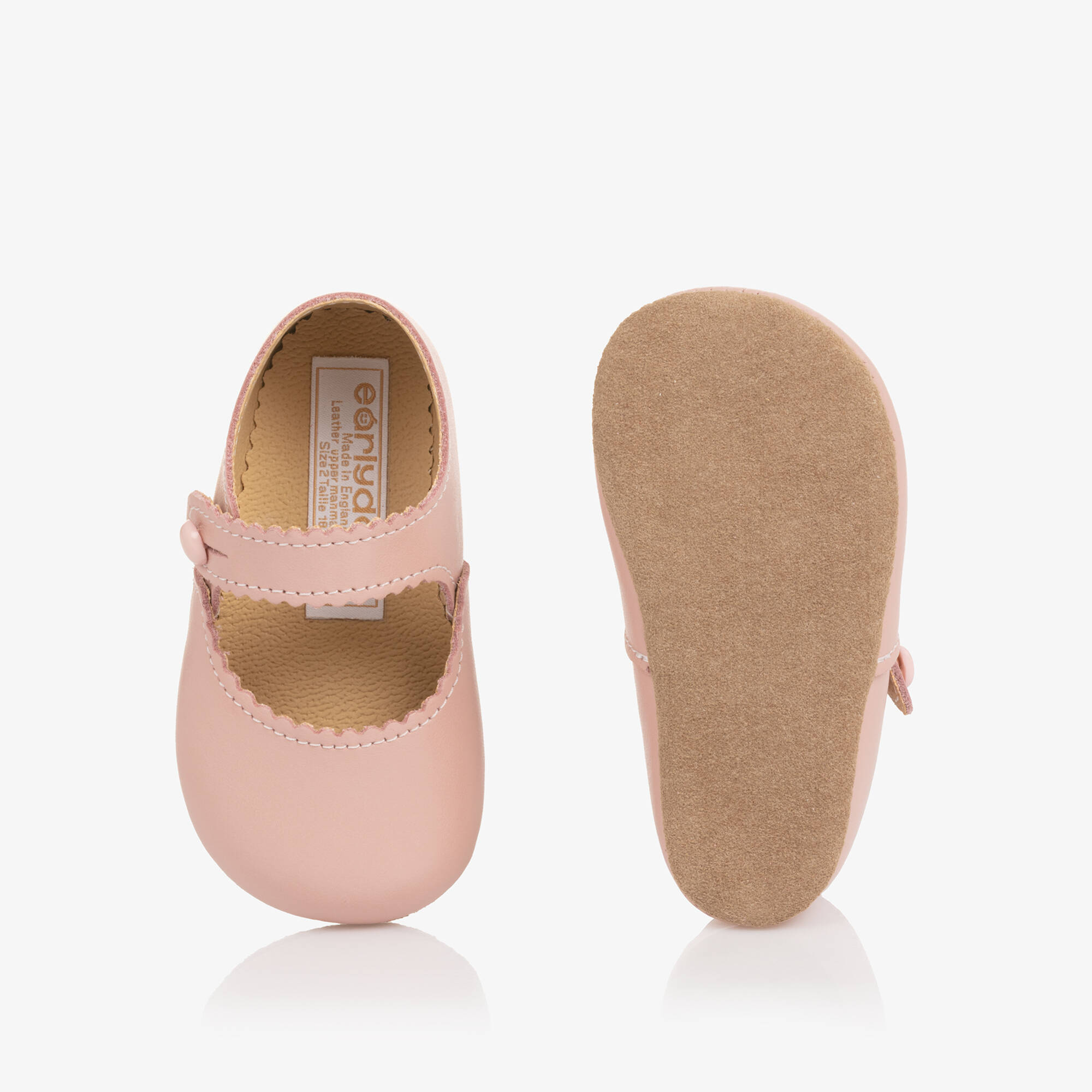 Early Days - Baby Girls Pink Leather Pre-Walker Shoes | Childrensalon