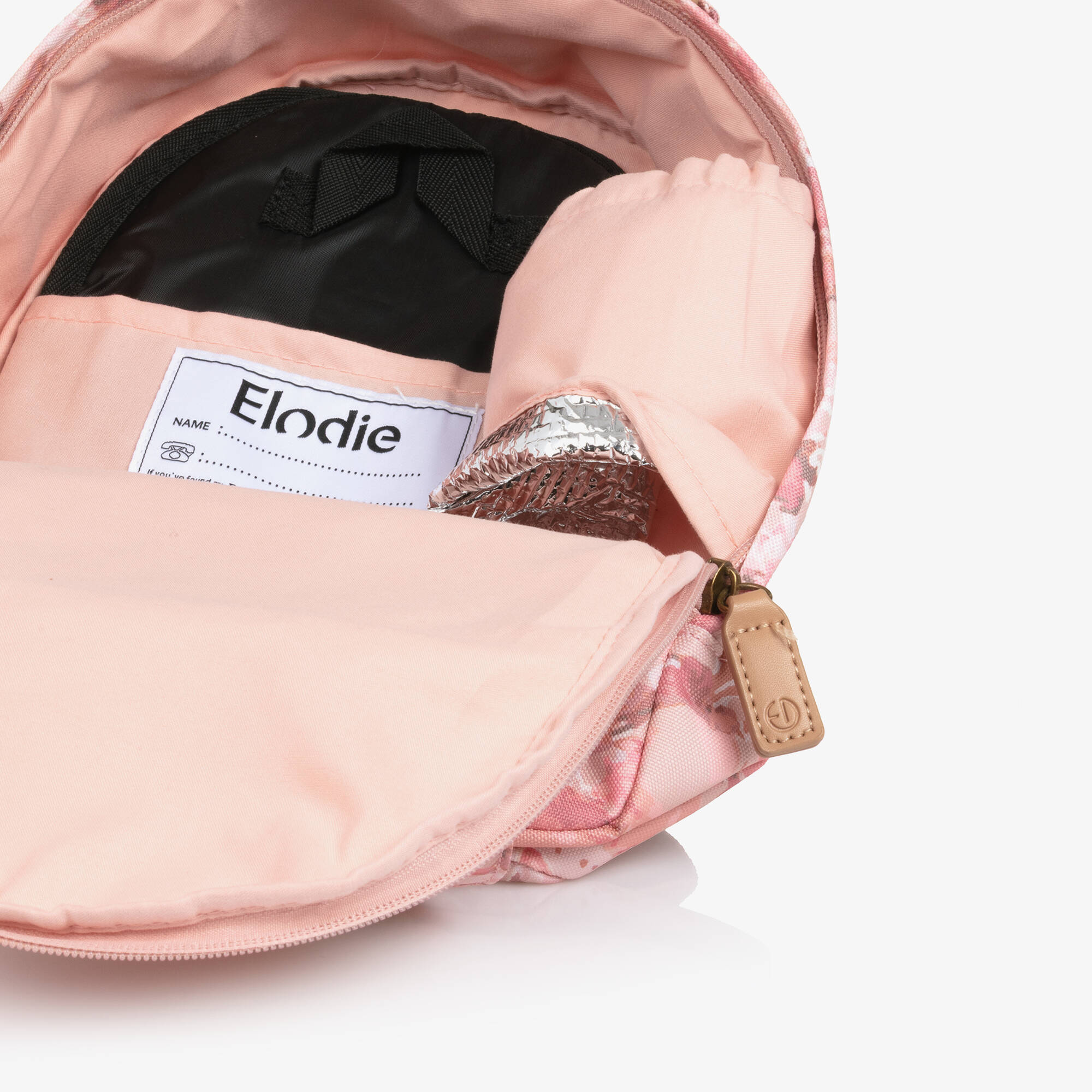 Elodie - Girls Pink Floral Backpack Mini (29cm) | Childrensalon