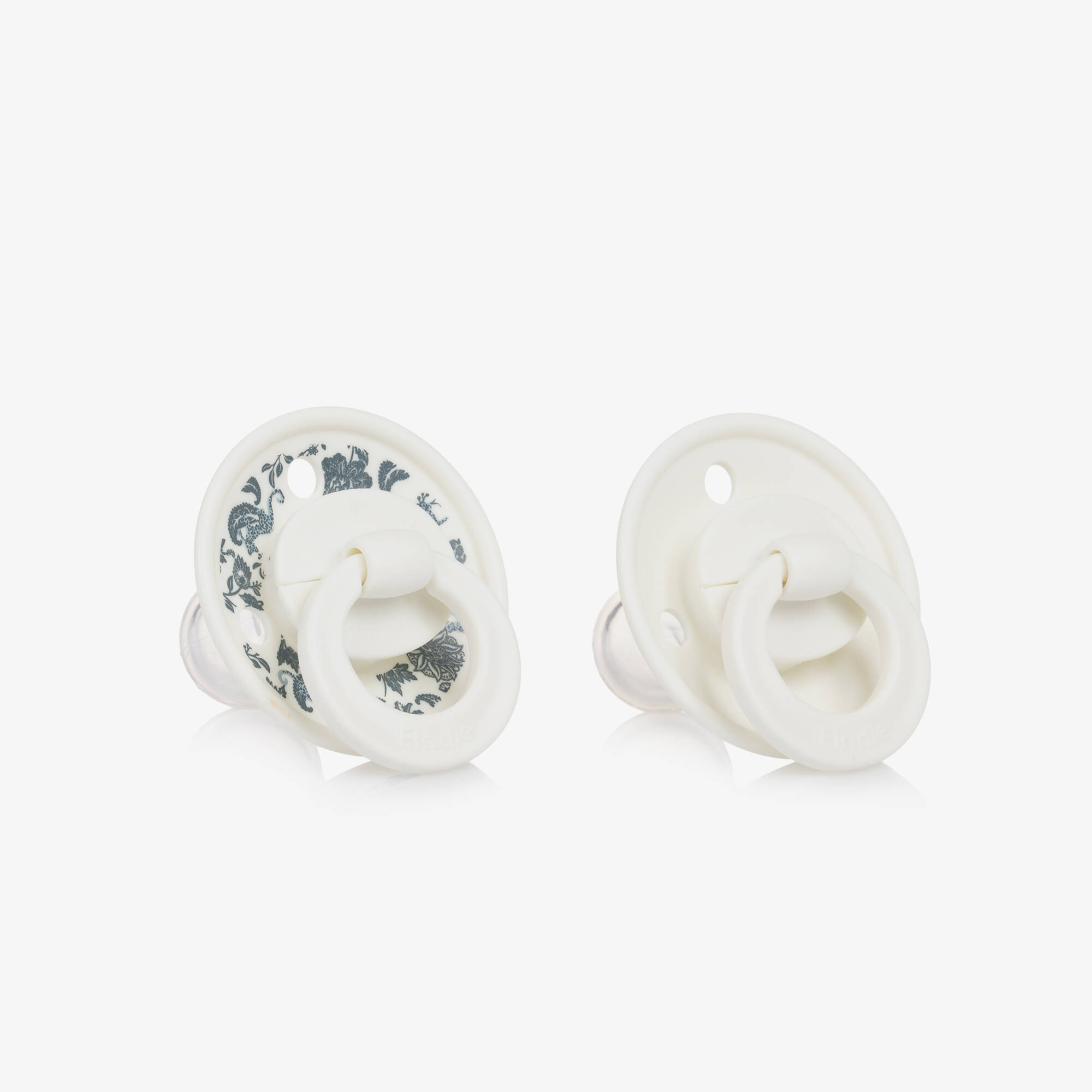 Elodie - Ivory & Blue Toile Binky Bundle Dummies (2 Pack) | Childrensalon