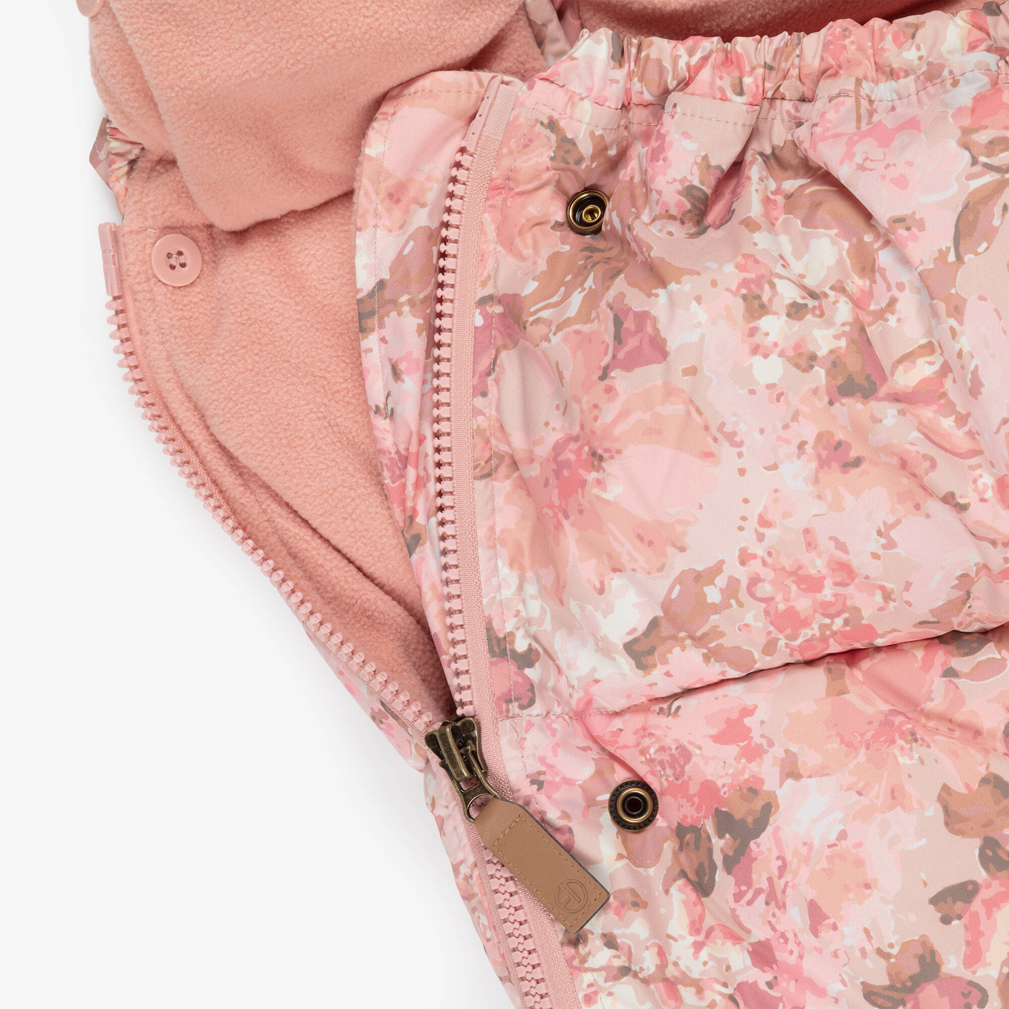 Elodie - Pink Rose Print Footmuff (95cm) | Childrensalon
