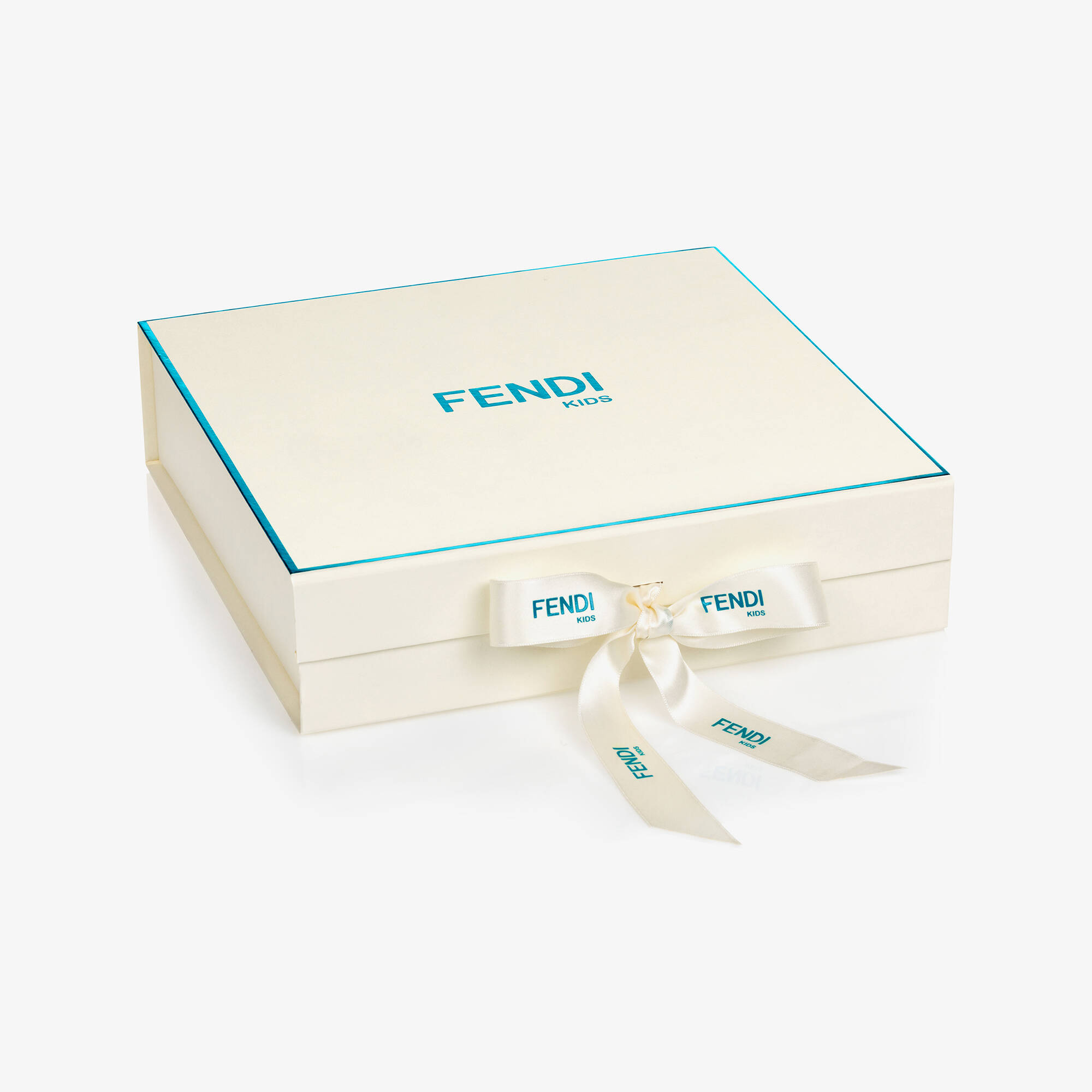 Fendi - Boys Blue Cotton Babysuit Gift Set with Logo Embroidery ...