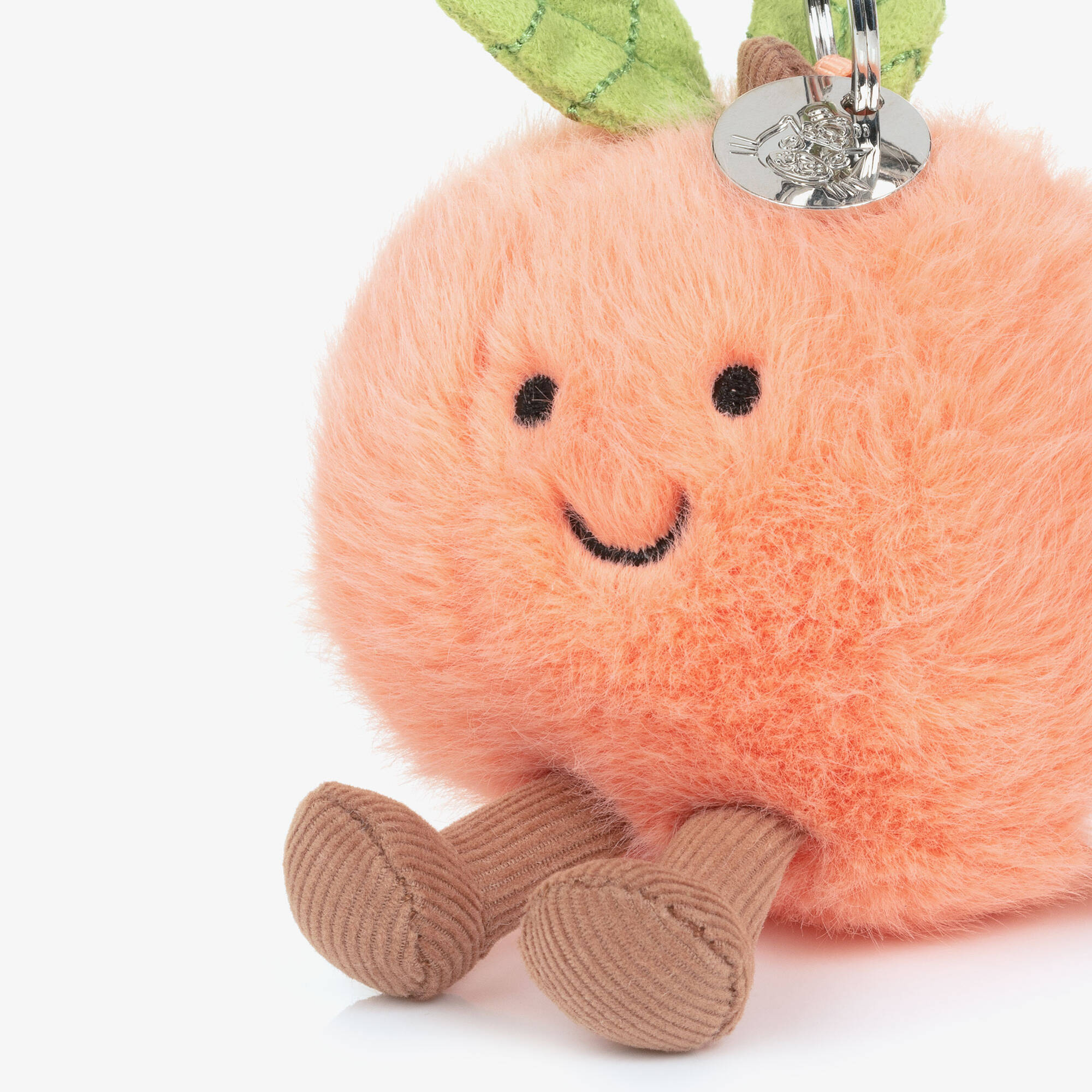 Jellycat - Amuseables Peach Bag Charm (15cm) | Childrensalon