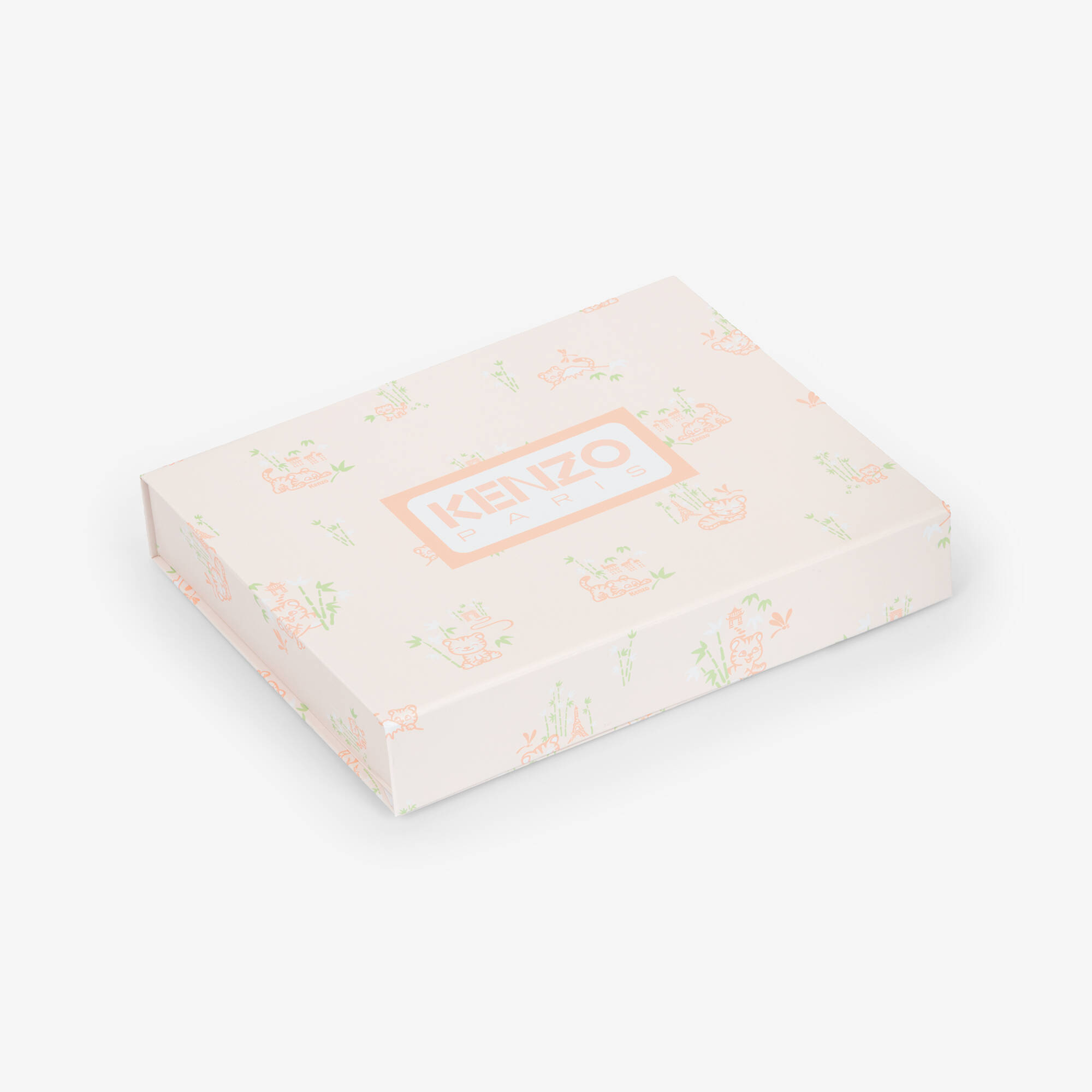 KENZO KIDS - Girls Pale Pink Babysuit Set with Baby Tiger Print ...