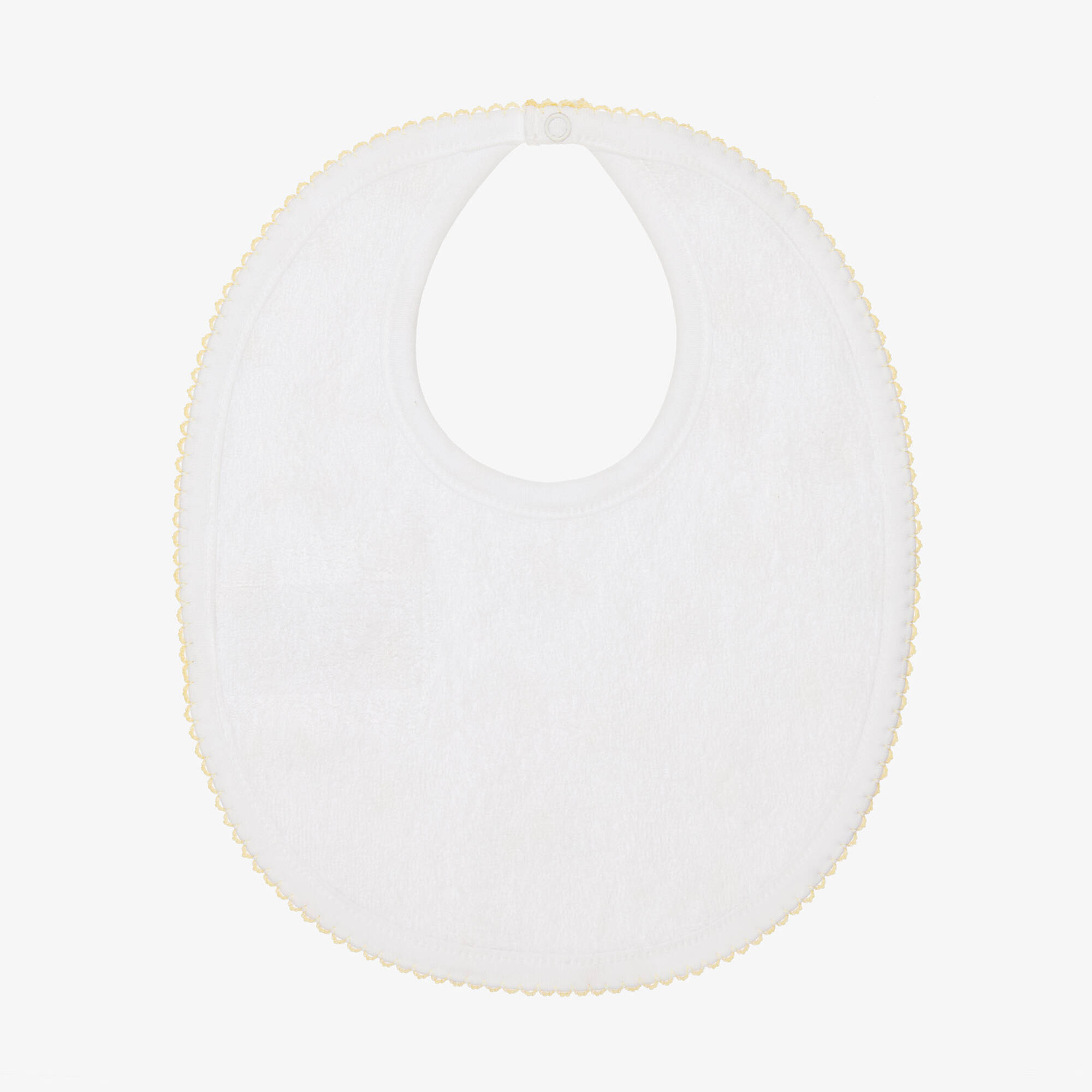 Kissy Kissy - White Pima Cotton Duck Pond Paddles Baby Bib | Childrensalon